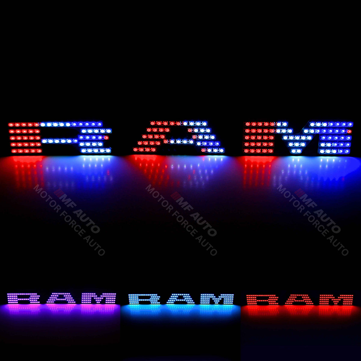 2019-2024 Dodge RAM Flow Series RGBW Multicolor LED BADGE EMBLEM LOGO ...